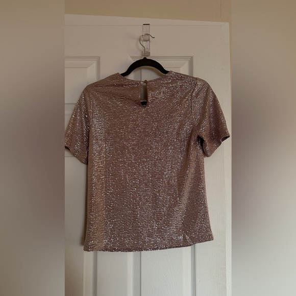 Tops | Shimmery Rose Gold Top | Poshmark